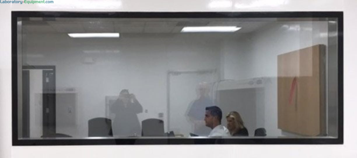 Window, Single-Side, Flush-Mount PCS Frame, Tempered Glass; per square ...