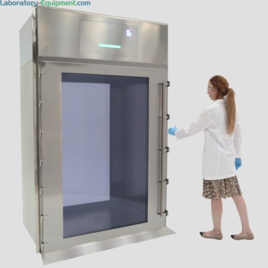 Fire-Rated Specimen Pass-Through Cabinet; 12" W x 6" D x 12" H ID ...