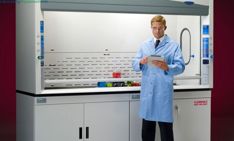 Fume Hood; Explosion-Proof Hood, Class I, Division 1, 96" W x 31" D x ...