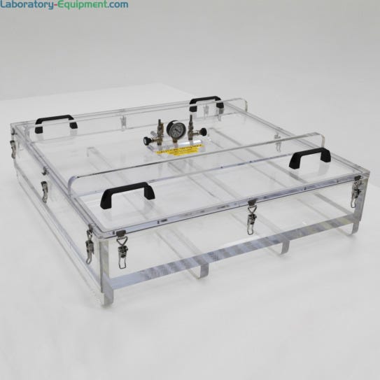 Vacuum Chamber; Benchtop, Acrylic, 25"W x 10"D x 12.5"H 5235-06B