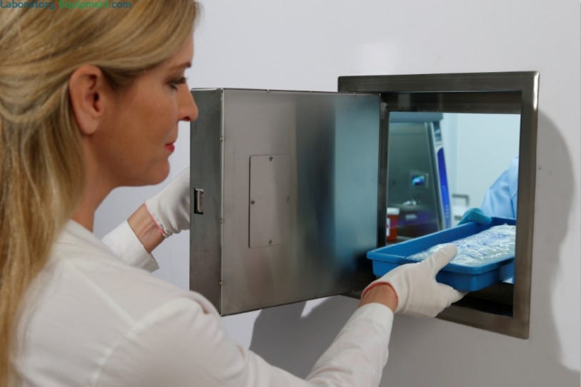 Pass-Through; Convenience Window, Wall Mount, Double Swing Door, 4.5 ...