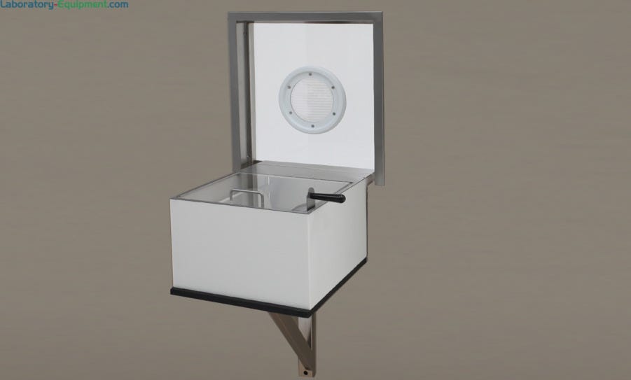 Transaction Window; 22"W x 37"H, Tempered Glass Window with BioSafe ...