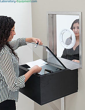 Pass-Through; Convenience Window, Wall Mount, Double Swing Door, 4.5 ...