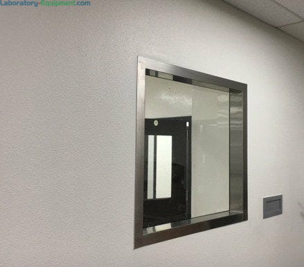 Window, Single-Side, Flush-Mount PCS Frame, Tempered Glass; per square ...