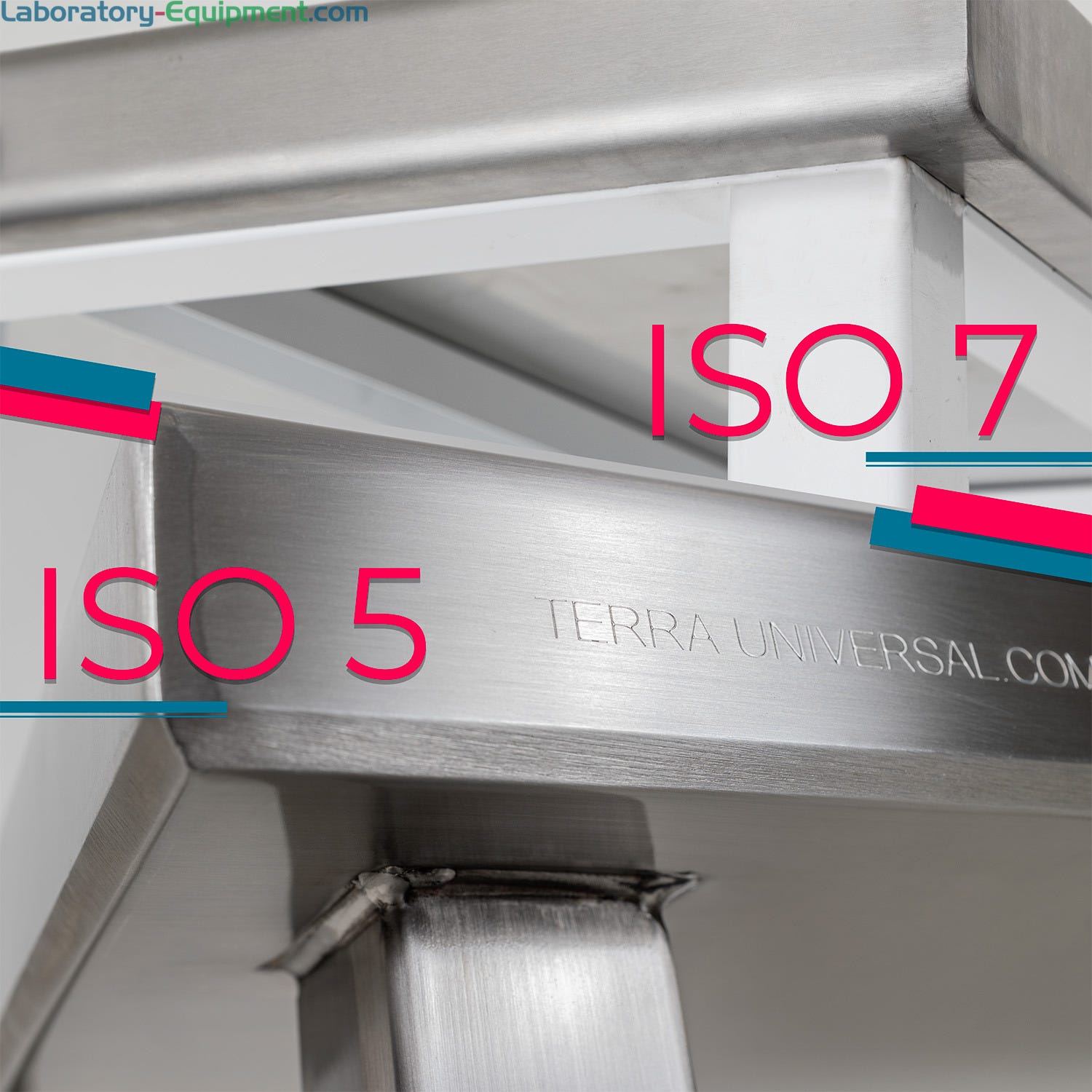 UltraClean Fully-Encapsulated Stainless Steel Cleanroom Tables