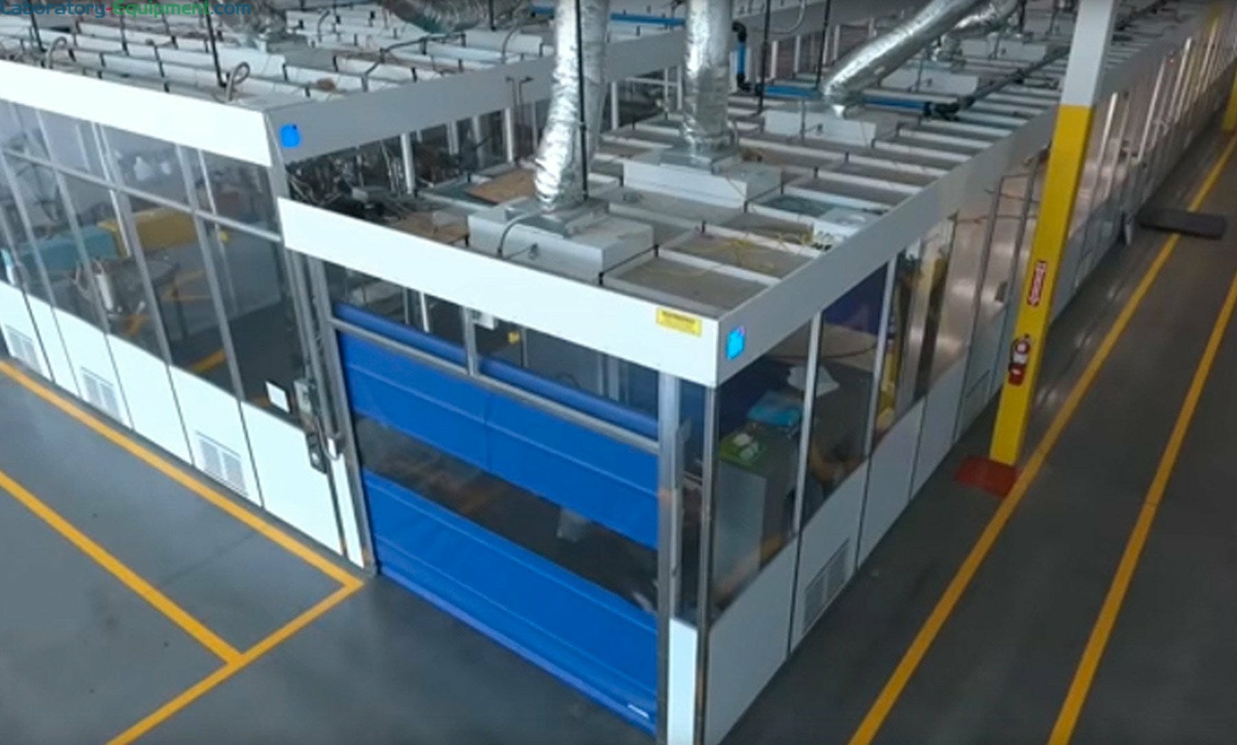 Cleanroom; Hardwall, Double-Wall Insulated, White Acrylic Panels 6601-20