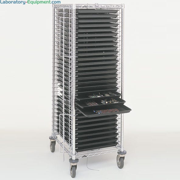 Cart; Cleanroom, Service, Stainless Steel, 36" W x 21" D x 38" H 3401-38