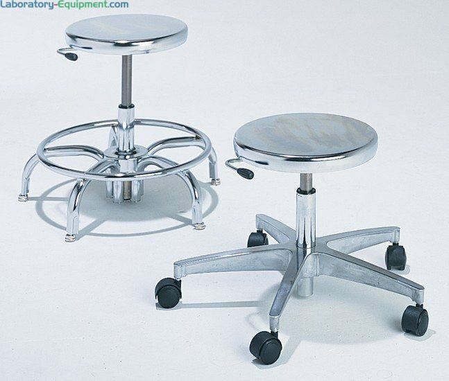 Adjustable-Height ISO 4 Cleanroom Stools from BioFit