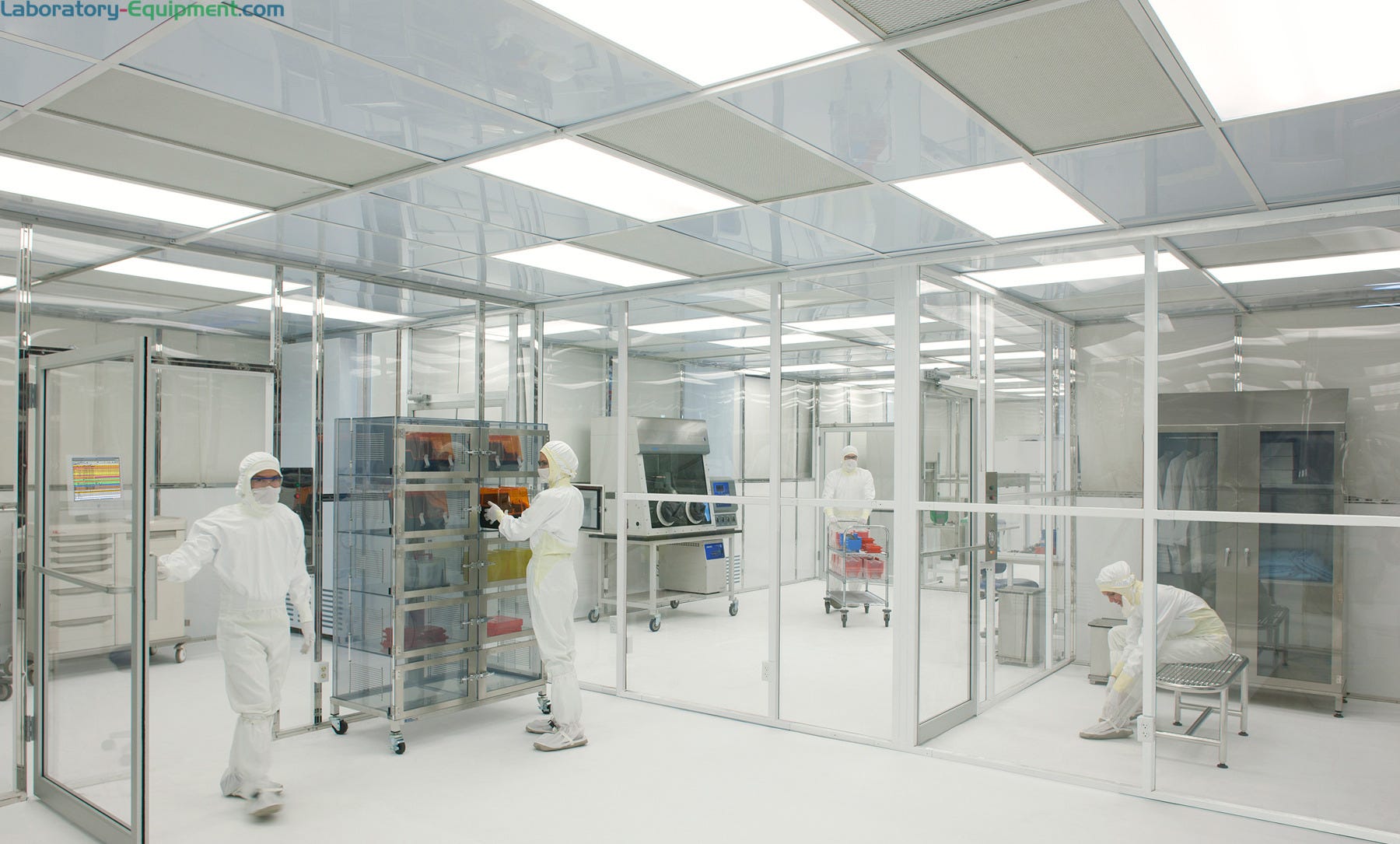 Cleanroom; Hardwall, Double-Wall Insulated, White Acrylic Panels 6601-20