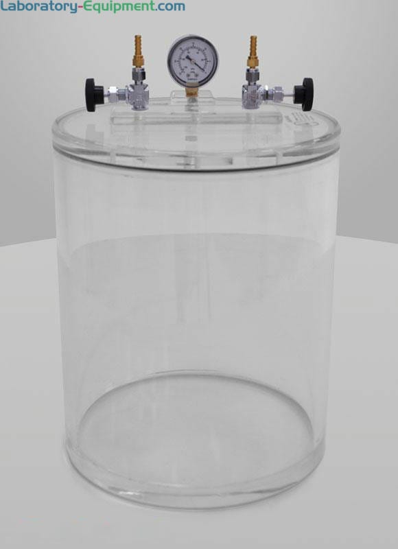 Vacuum Chamber; Cylinder, Acrylic, 8" W x 8" D x 12" H ID, Removable ...