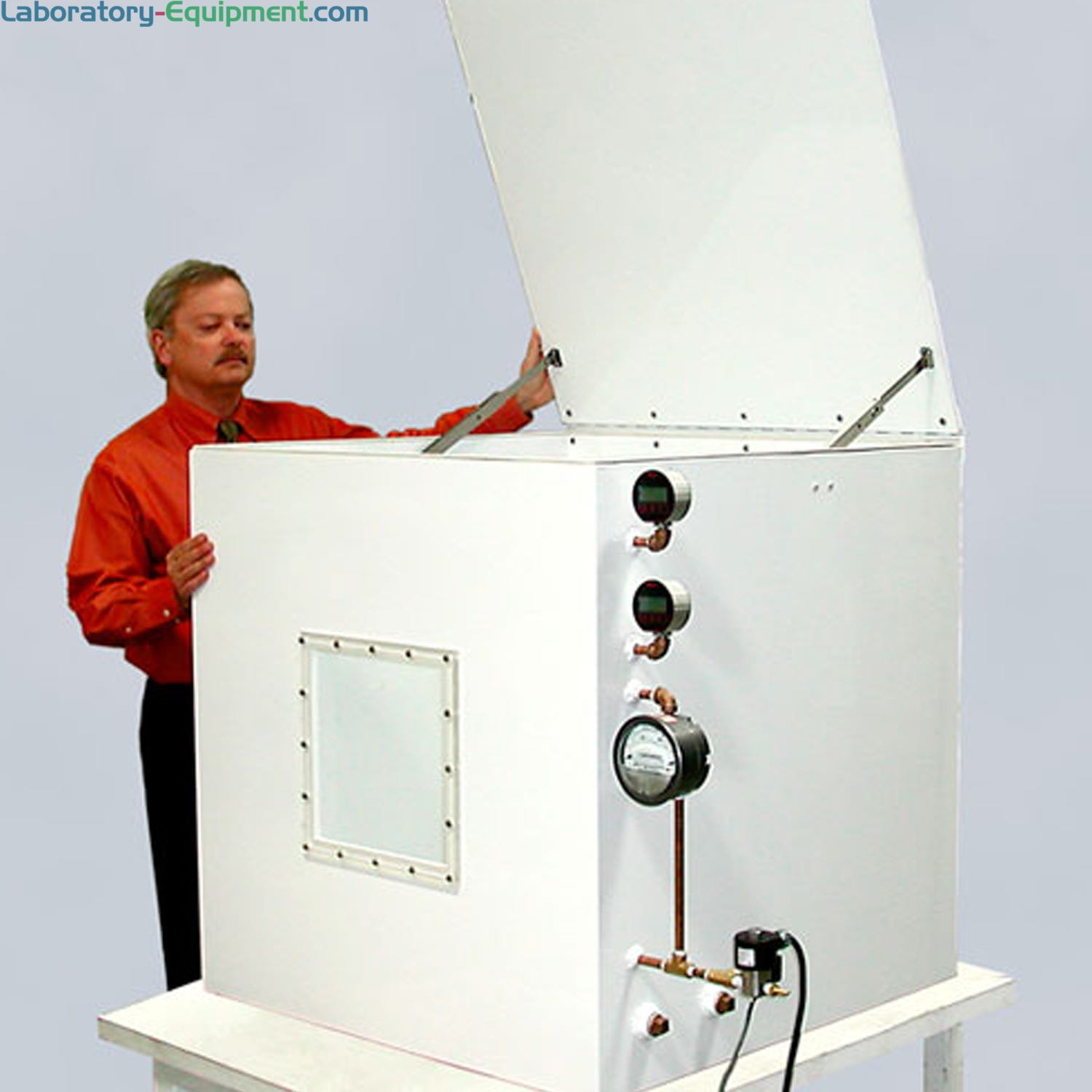 Vacuum Chamber; Benchtop, Aluminum, 12" W x 12" D x 10.5" H 5235-30