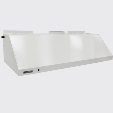 ValuLine® Canopy Fume Hood, Powder-Coated Steel, 48" W x 30" D x 18" H ...