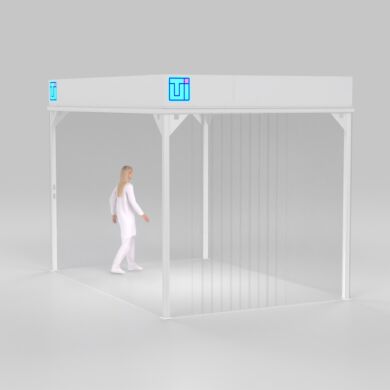 ValuLine® Cleanroom; Softwall, 8'W x 12'D x 8'H | Laboratory Equipment