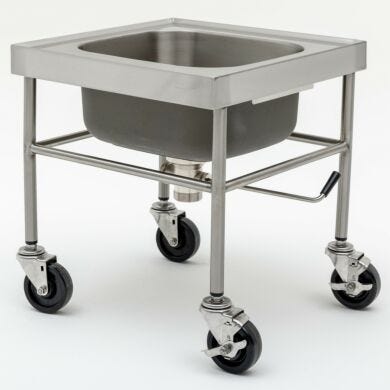 Mobile Soak Sink; Heavy Duty with Marine Edge, 304 or 316 SS ...