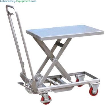 Foot Pump Manual Lift Table, 316L Stainless Steel, 15" - 36" by ...