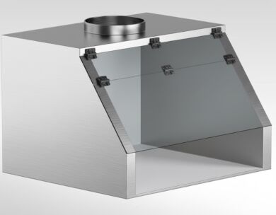 Hood; ValuLine™, Benchtop, Ducted, 304 Stainless Steel, 36" W x 30" D x ...