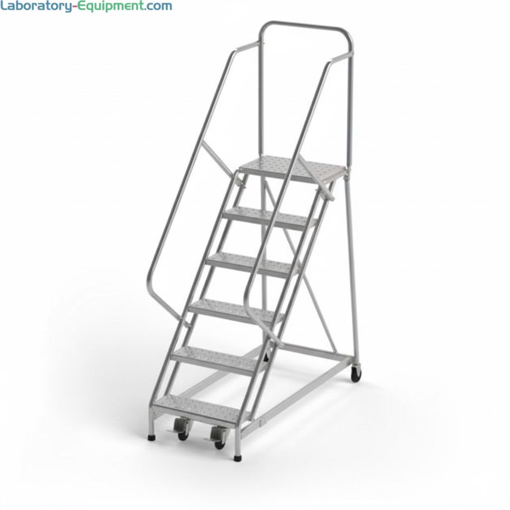 6 Steps Easy-Climb 304 or 316L SS Ladder with Diamond Plating Tread ...