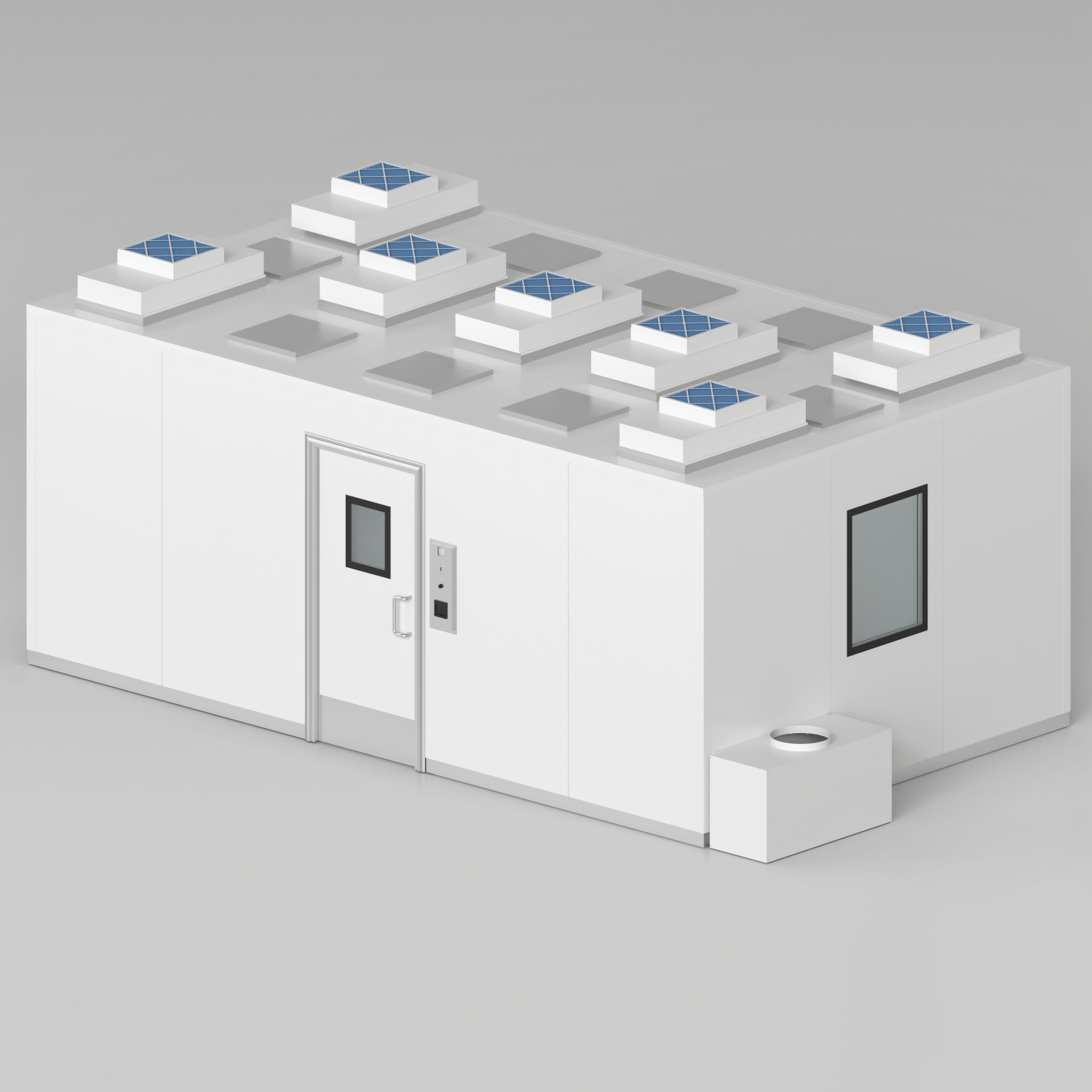 Cleanroom; BioSafe®, Modular Wall Panel, USP-797/800 Combination, 16' x ...