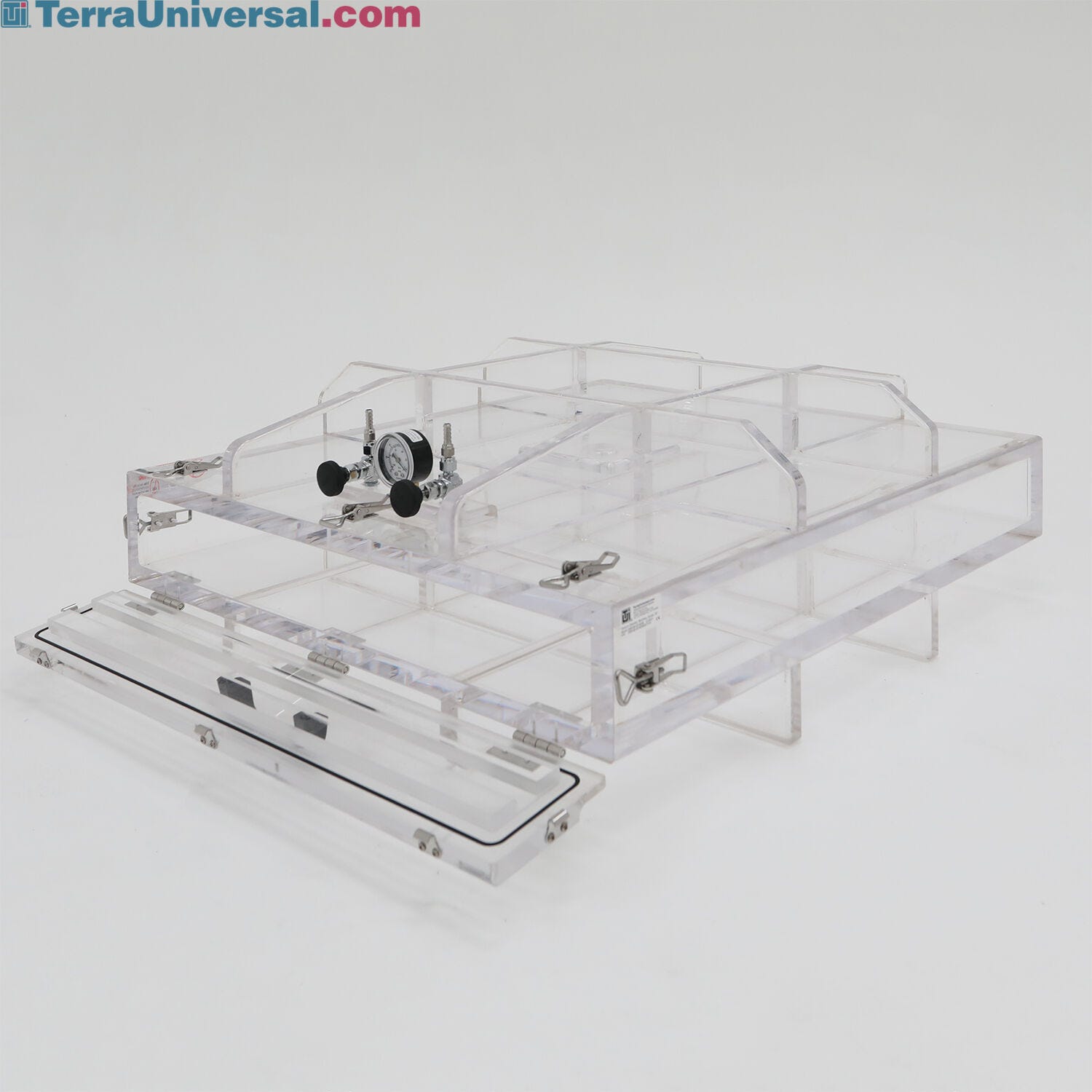 Vacuum Chamber; Acrylic, 30" W x 30" D x 4" H ID, 1" Thk, Front ...