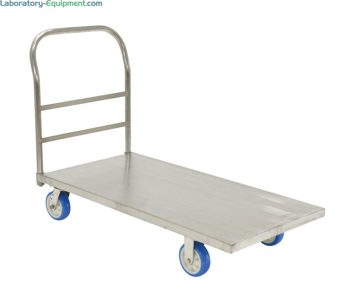 Platform Truck, Stainless Steel, 24" W x 48" D Deck, 2,000 lb Static ...