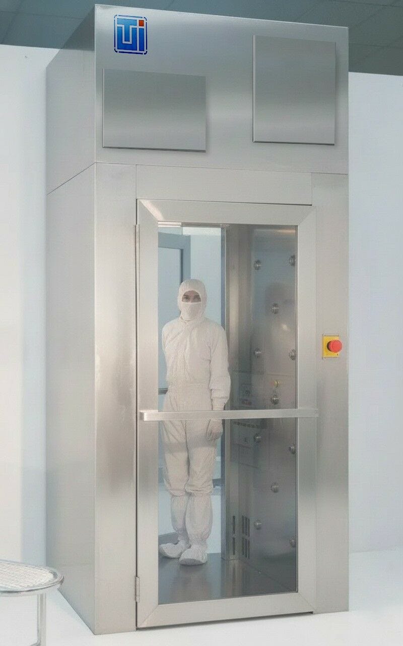 Air Shower; Explosion-Proof, 52" W x 72" D x 120" H, Stainless Steel ...