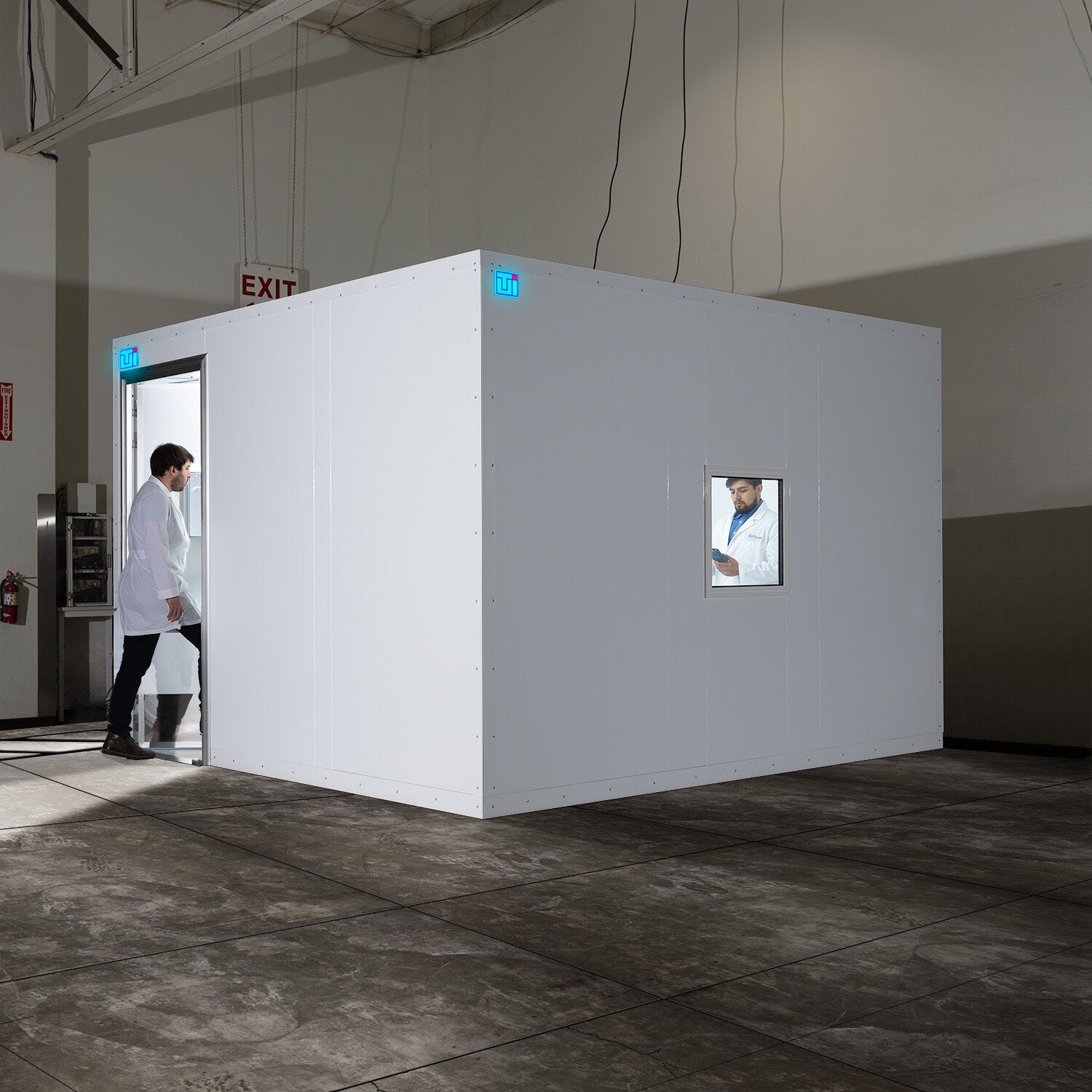 Cleanroom, BioSafe® Wall Panel System, 8' W x 8' D x 8' H | Laboratory ...