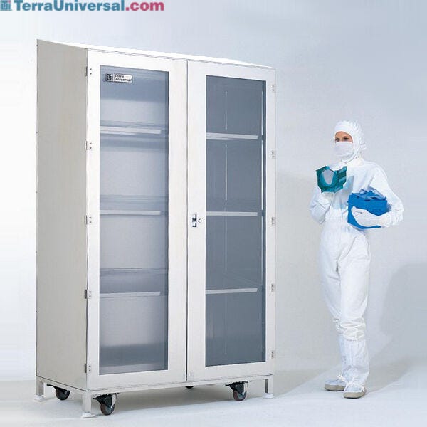 Storage Cabinet; High Security, 304 SS, 47" W x 20" D x 72" H, 2 Doors ...