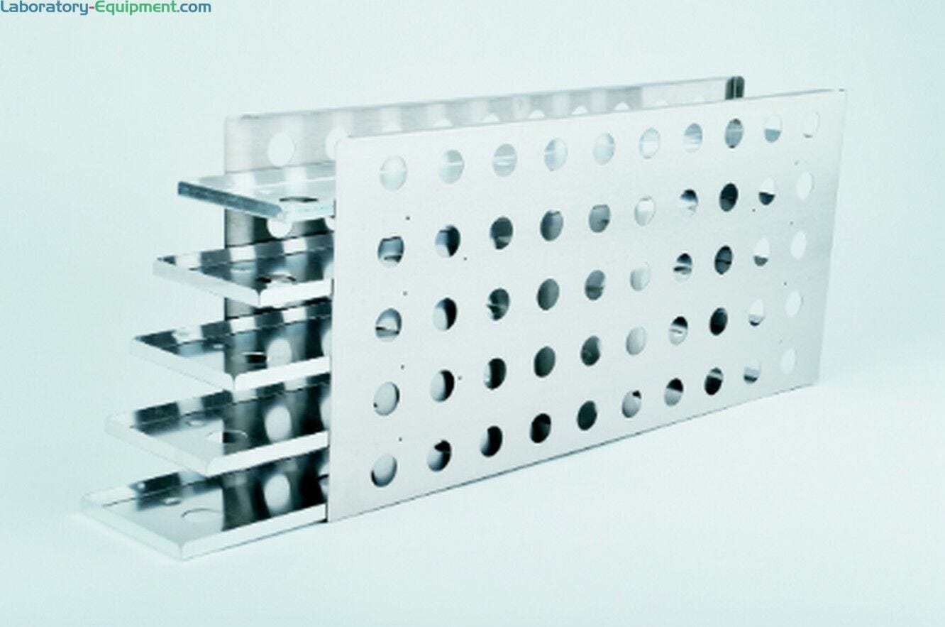 Rack; Sliding Drawer, Microplate, Deepwell, Tubes, 11.9" W x 5.5" D x ...