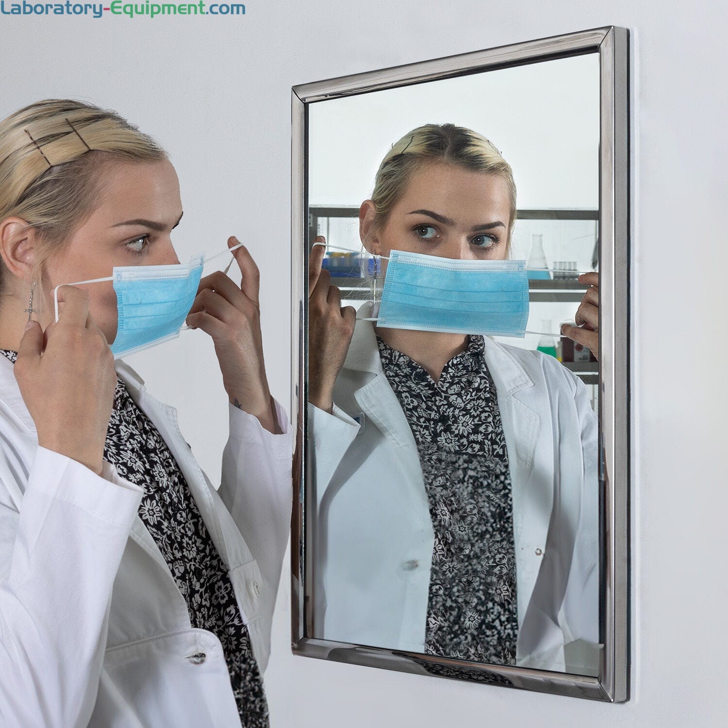 Mirror; Channel Frame, Bradex®, 18" W x 30" H, Wall Mount, Framed ...