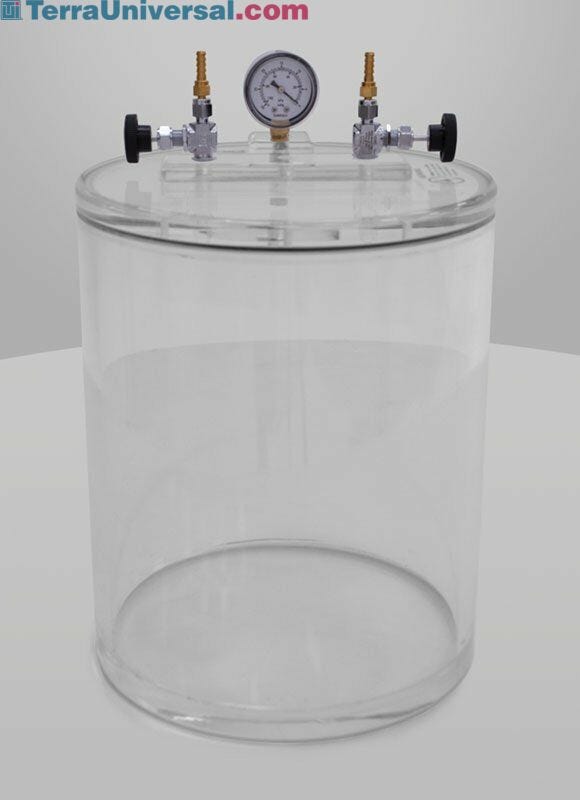 Vacuum Chamber; Cylinder, Acrylic, 8" ID Dia x 12" H ID, Removable Top ...