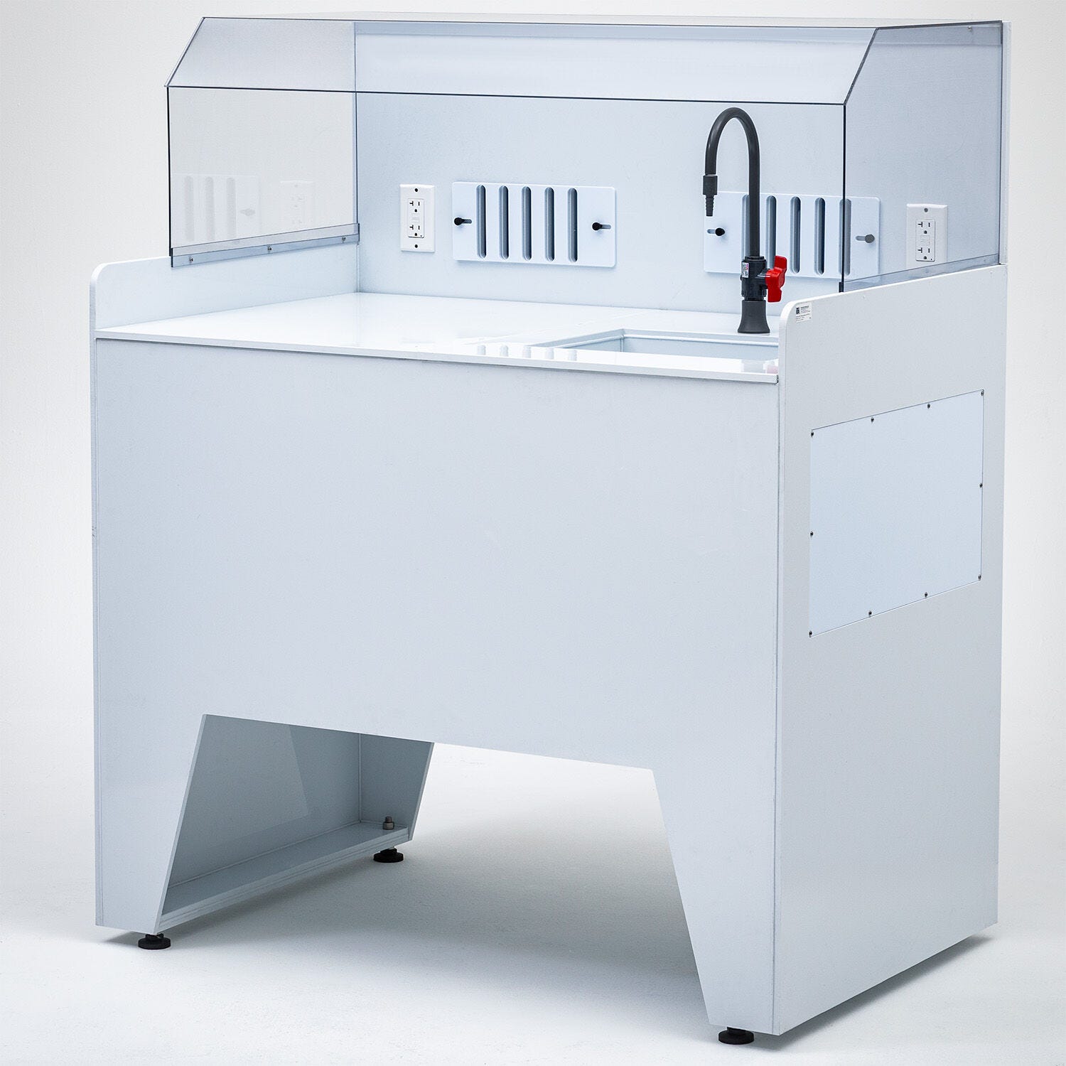 Wet Bench; ValuLine®, Open, 48.5" W x 36.5" D x 58" H OD, Polypropylene ...