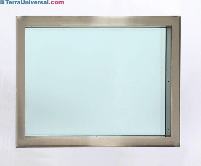 Window, Single-Pane, Flush-Mount 304 SS Frame, Polycarbonate; 36"W x 48 ...